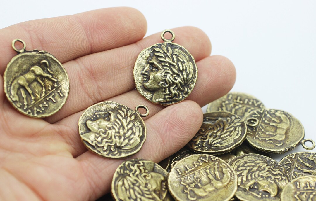 Bronze Coins, 23x28 Mm Bronze Pendant, Double Side Charms, Horse Coin ...
