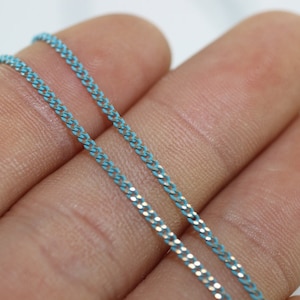 1.5mm Blue Chain Link, Brass Chains, Loose Chain, Gold Chain, - Tiny ...