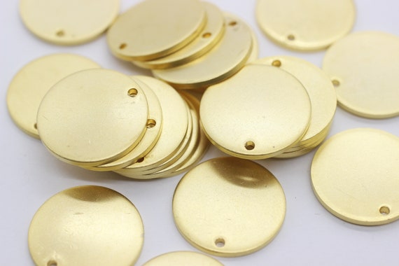 1.4x20mm Matt Gold Plated Disc Round Stamping Discs Stamping - Etsy