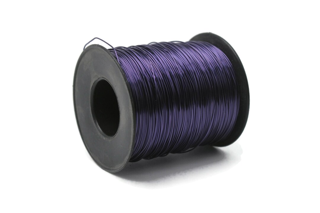 1295 Feet Violet Copper Wire, Dead Soft Artisan Wire Wrap 22 Gauge (0.6 ...