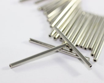 Silver Tube Spacers - Etsy