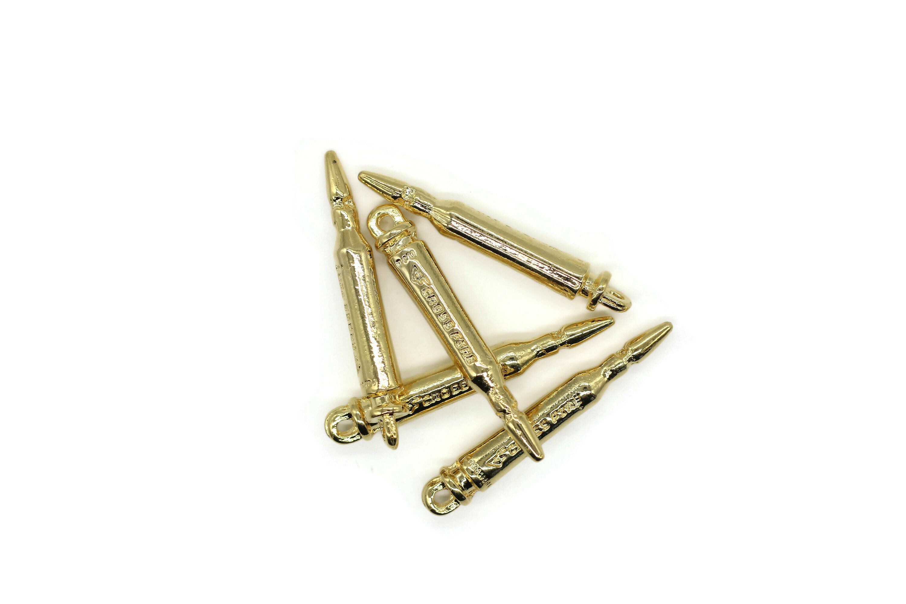 Shiny Gold Plated AWP Scoped Rifle Pendant Necklace 7x49 mm | Etsy