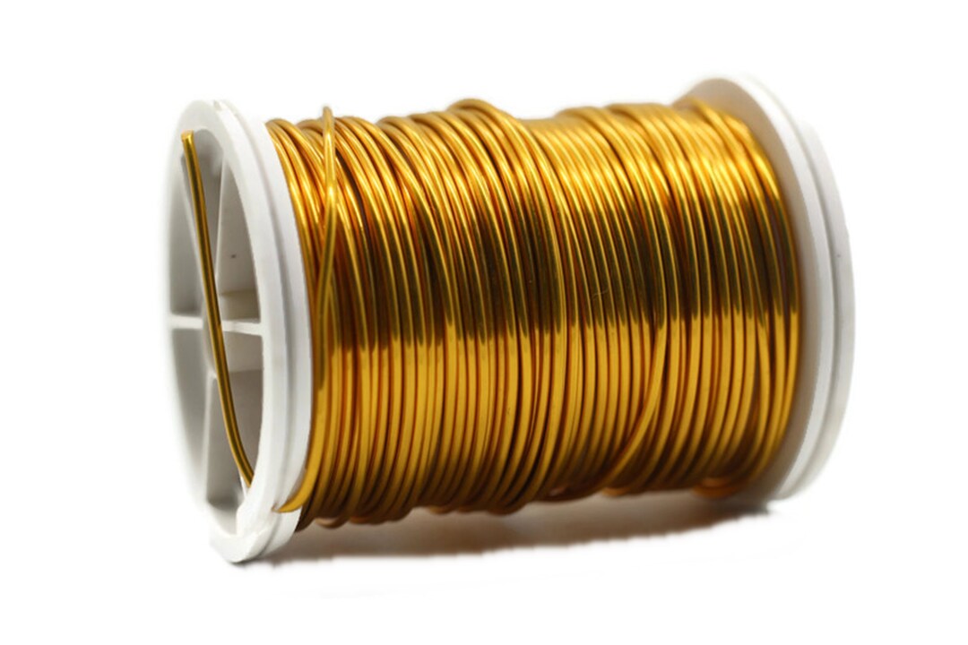 Golden Wire 18 Gauge 1 Mm 5 Yard 5 Meters Artistic Copper Craft Wire ...