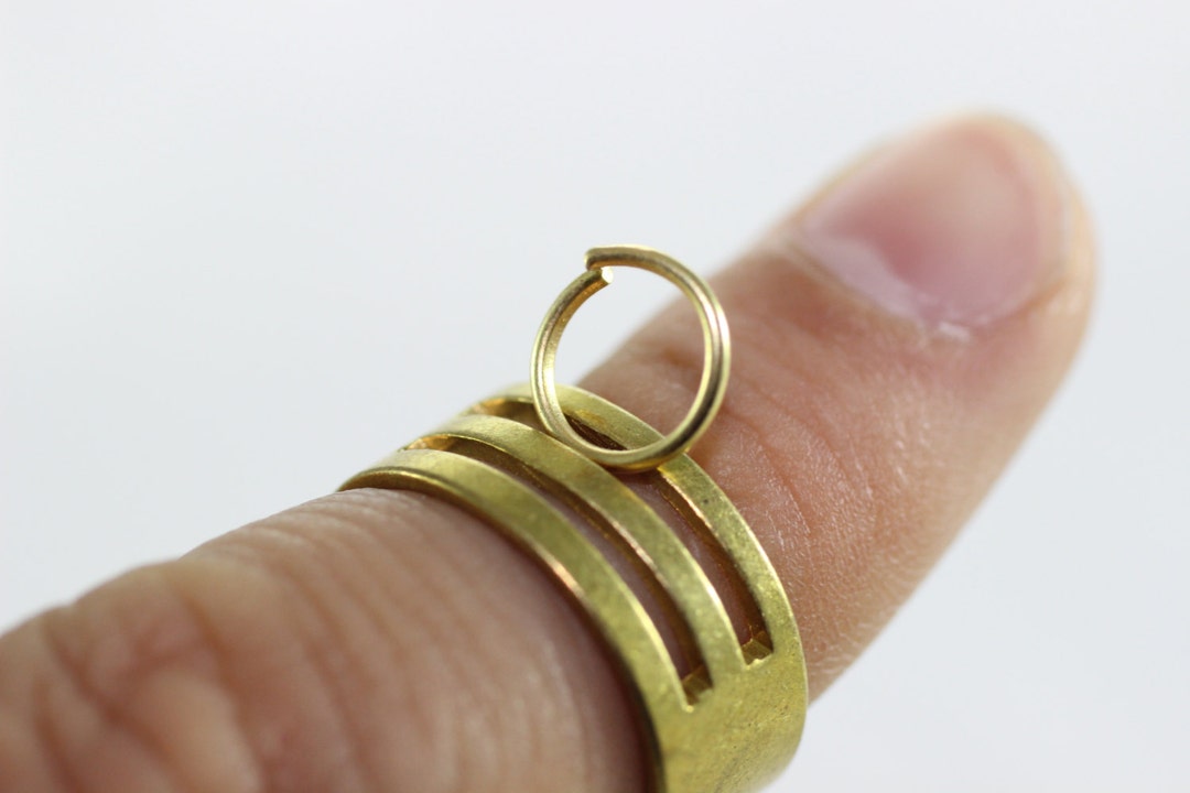 Raw Brass Open Rings, Jump Rings Opener, Jump Ring Opening Closing Tool ...