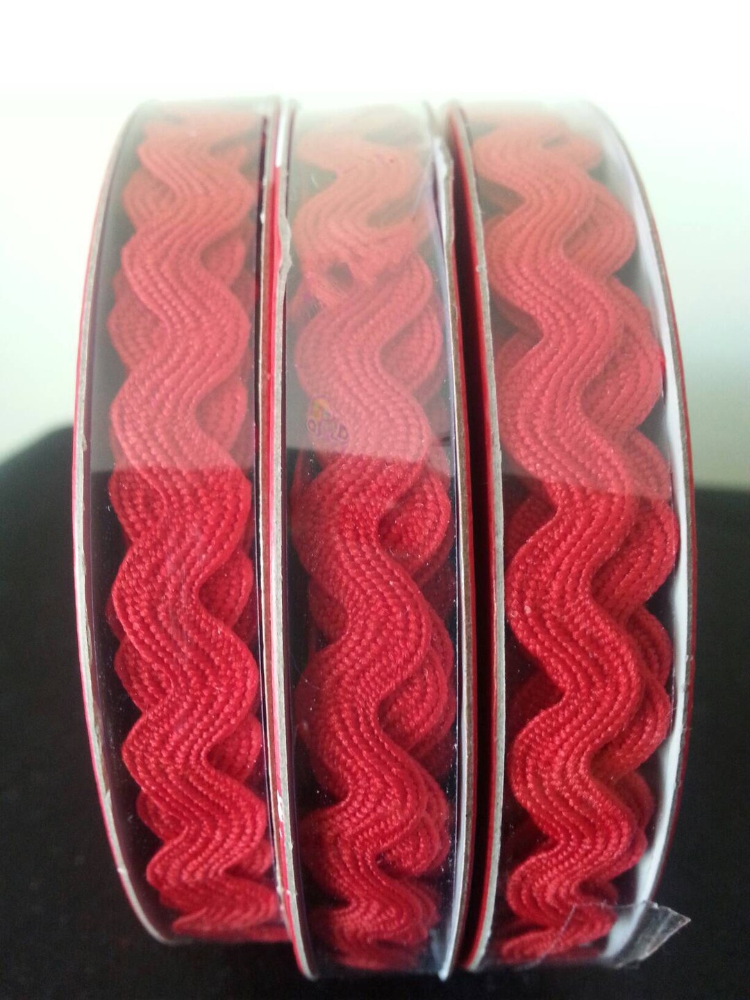 Red Ric Rac. 1/5 in X 9 Ft. Roll. Zig Zag Ribbon Roll. Sewing ...