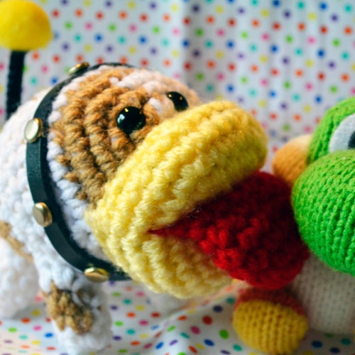 Yoshi's Woolly World Poochy Crochet Plush Amigurumi | Etsy