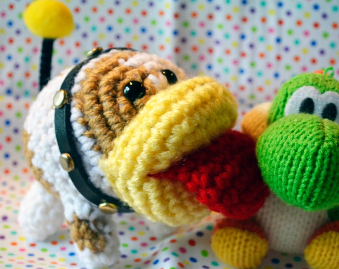 Yoshi's Woolly World Poochy Crochet Plush Amigurumi - Etsy