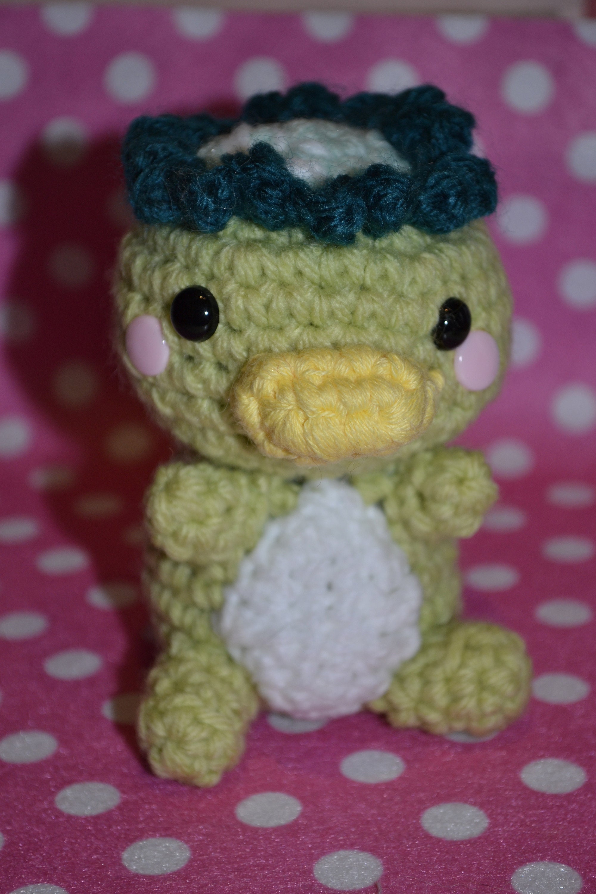 Cute Crochet Japanese Kappa Chibi Amigurumi Plushie - Etsy
