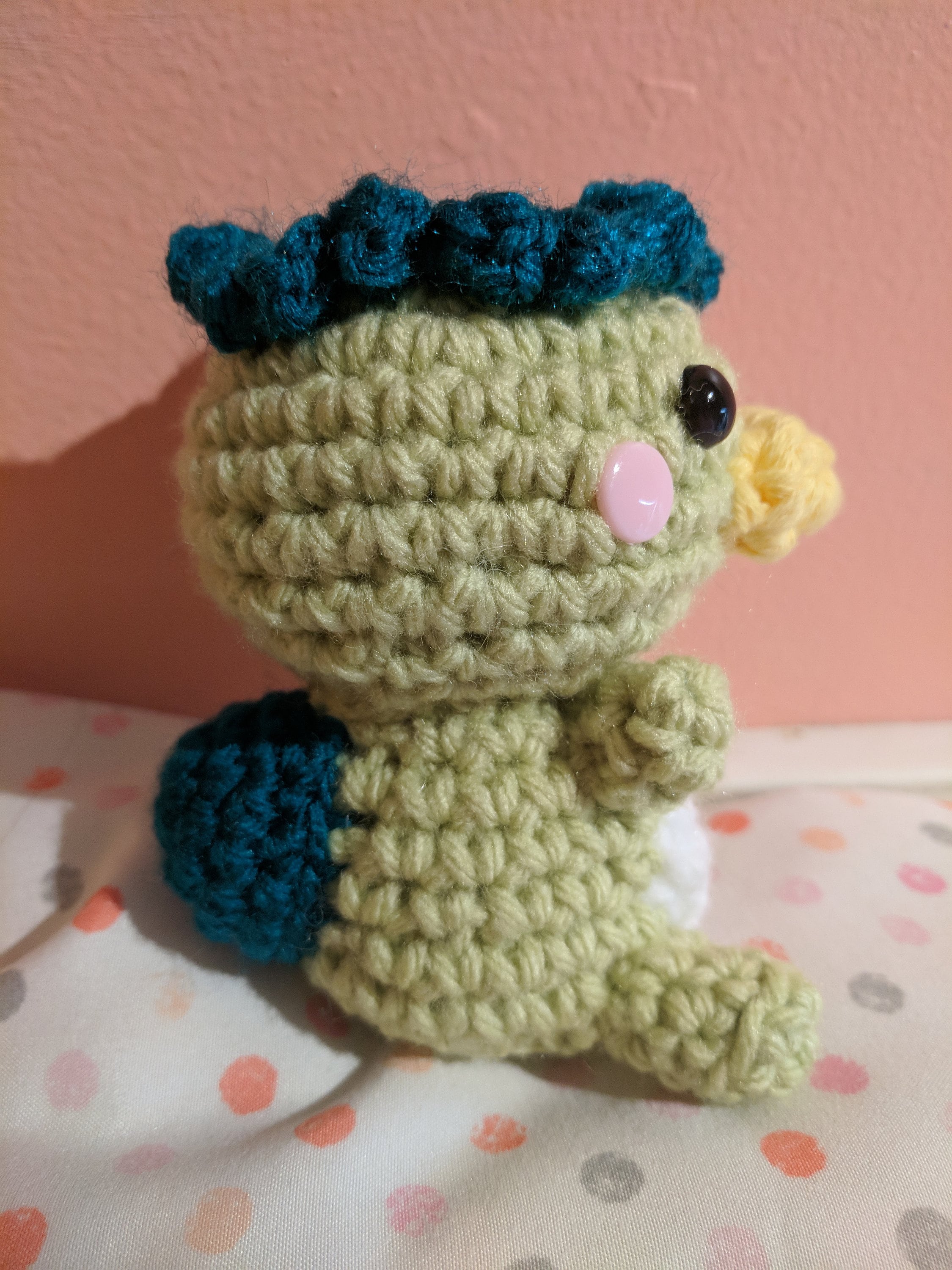 Cute Crochet Japanese Kappa Chibi Amigurumi Plushie - Etsy