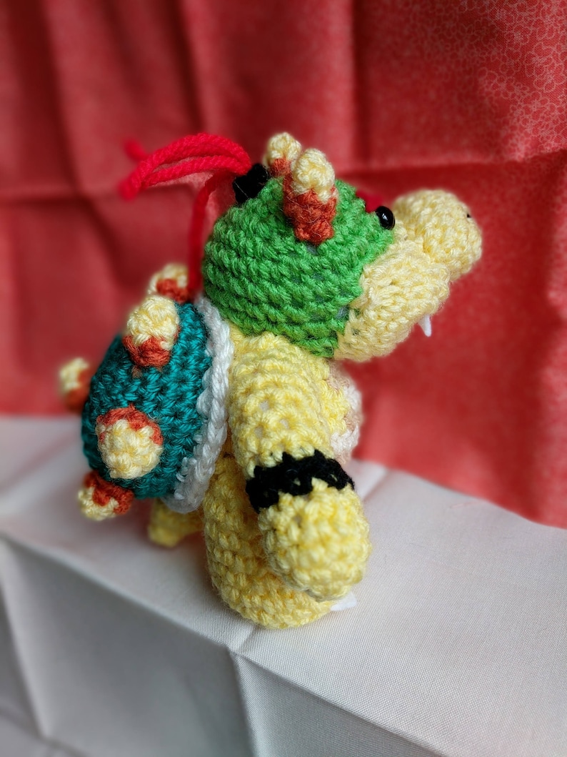 Yoshi's Woolly World Baby Bowser/ Bowser Jr. Crochet Amigurumi Plushie ...