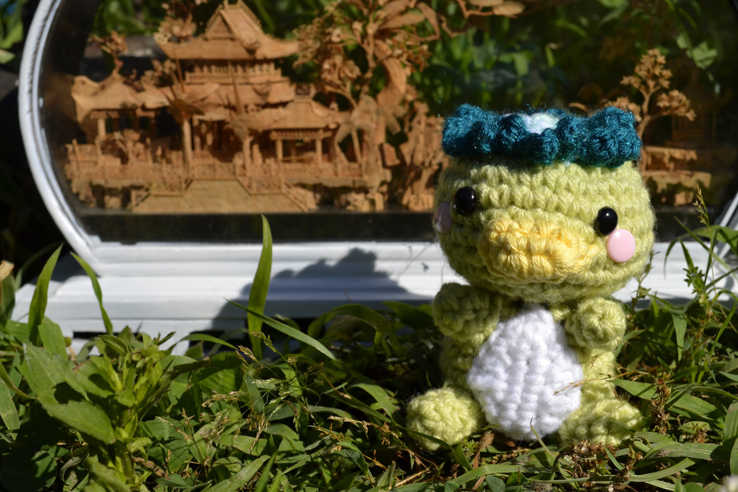 Cute Crochet Japanese Kappa Chibi Amigurumi Plushie - Etsy
