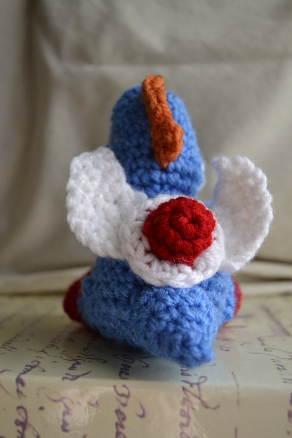 Blue Winged Yarn Yoshi Amigurumi Plushie - Etsy