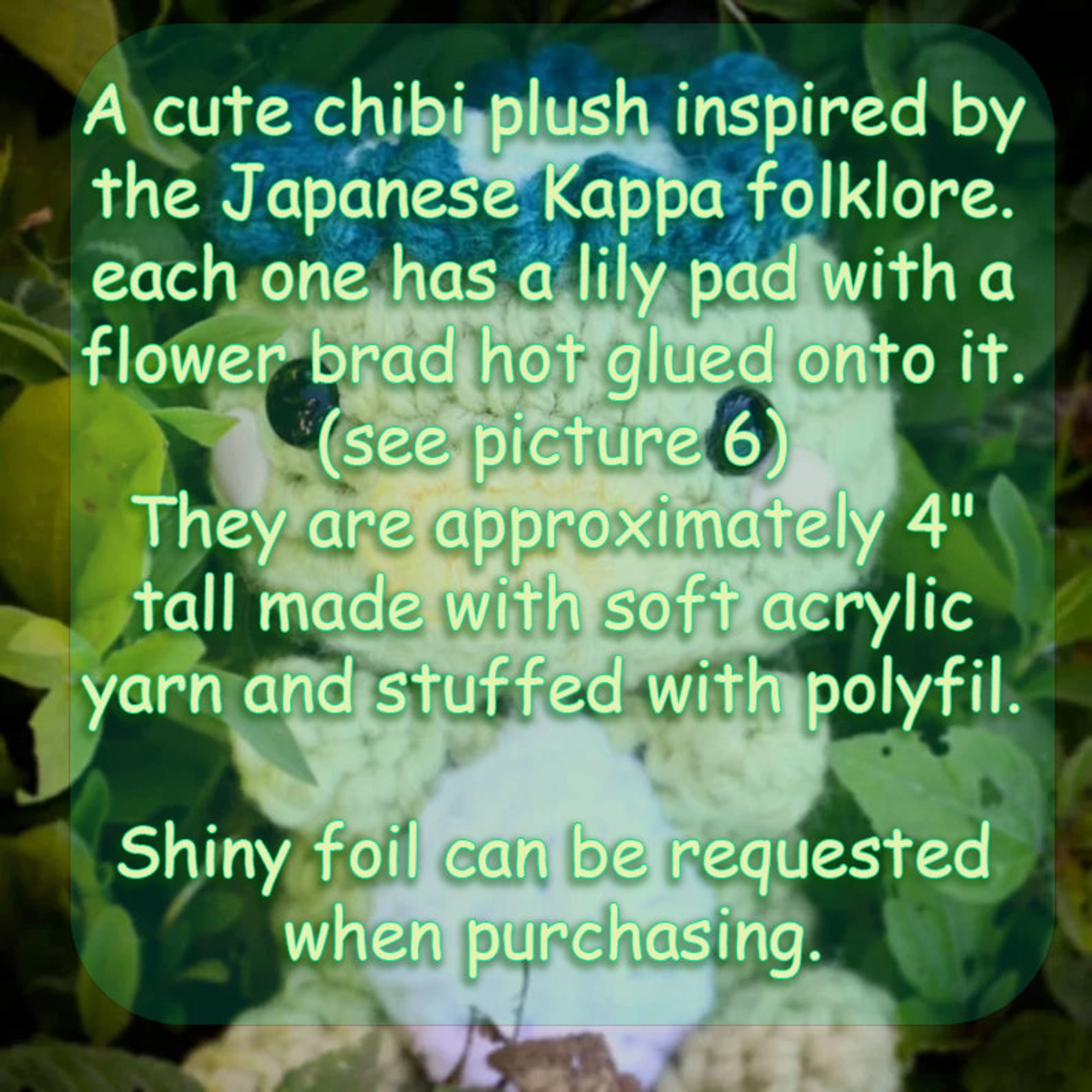 Cute Crochet Japanese Kappa Chibi Amigurumi Plushie - Etsy