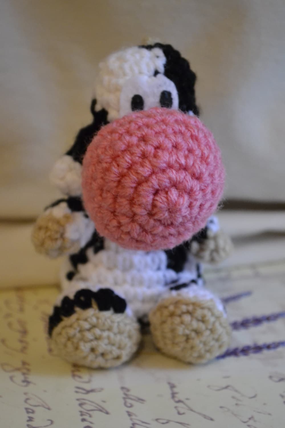 Moo Moo Cow Yarn Yoshi Amigurumi Plushie - Etsy