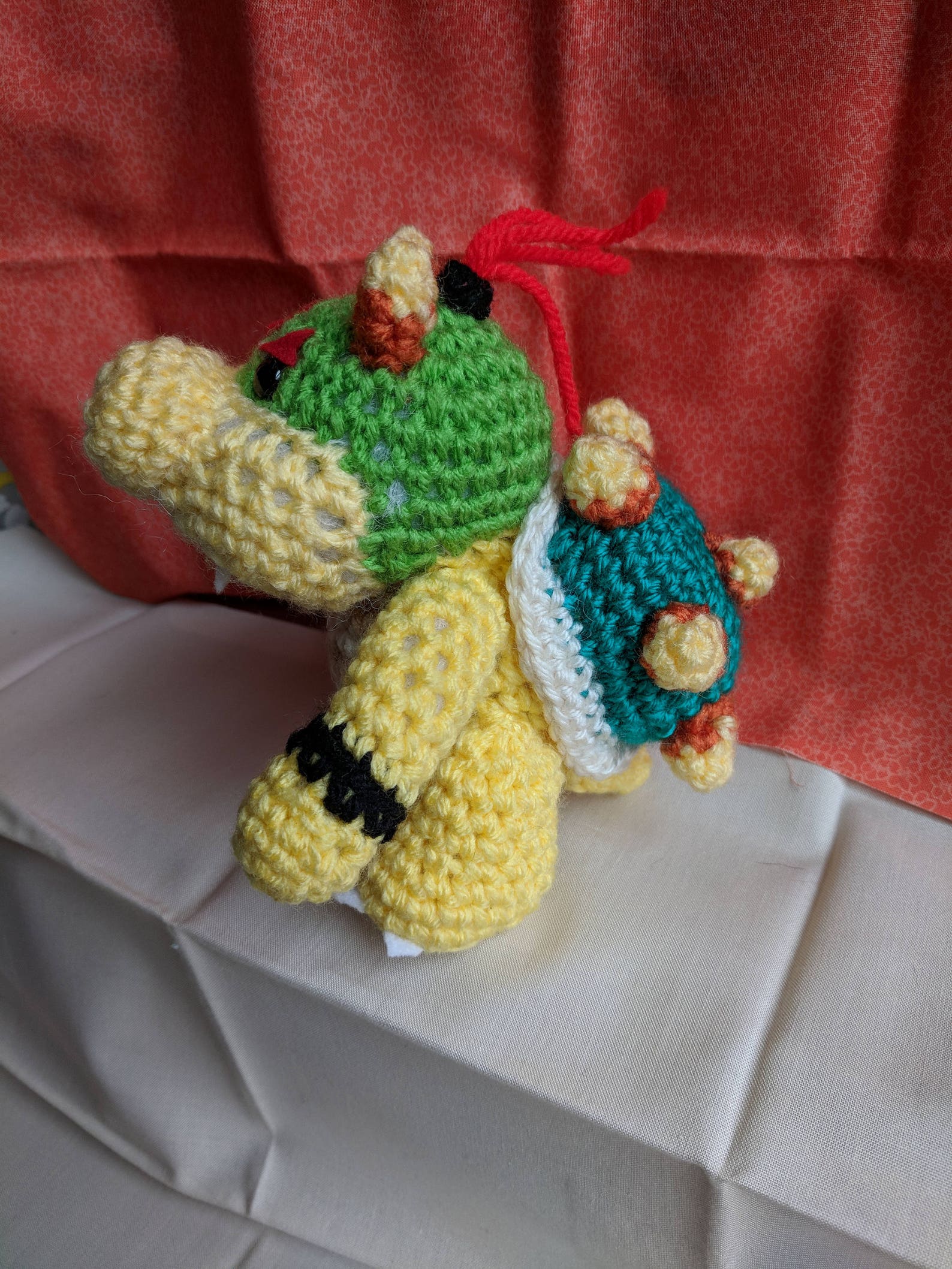 Yoshi's Woolly World Baby Bowser/ Bowser Jr. Crochet Amigurumi Plushie ...