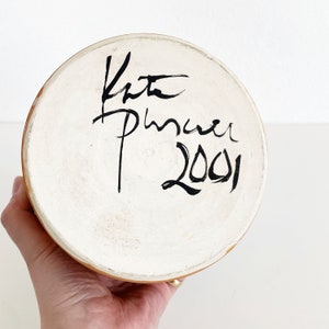 Vintage Kate Purcell Hand Painted Peaches Orange & Ceramic Planter Pot ...