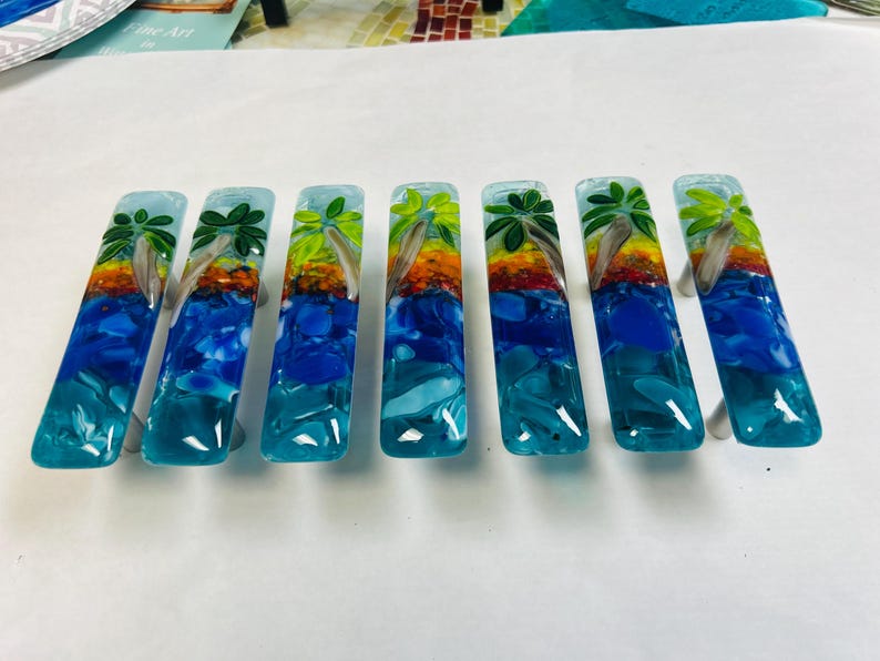 Handmade Palm Beach Glass Cabinet Pulls – Coastal Decor - Etsy