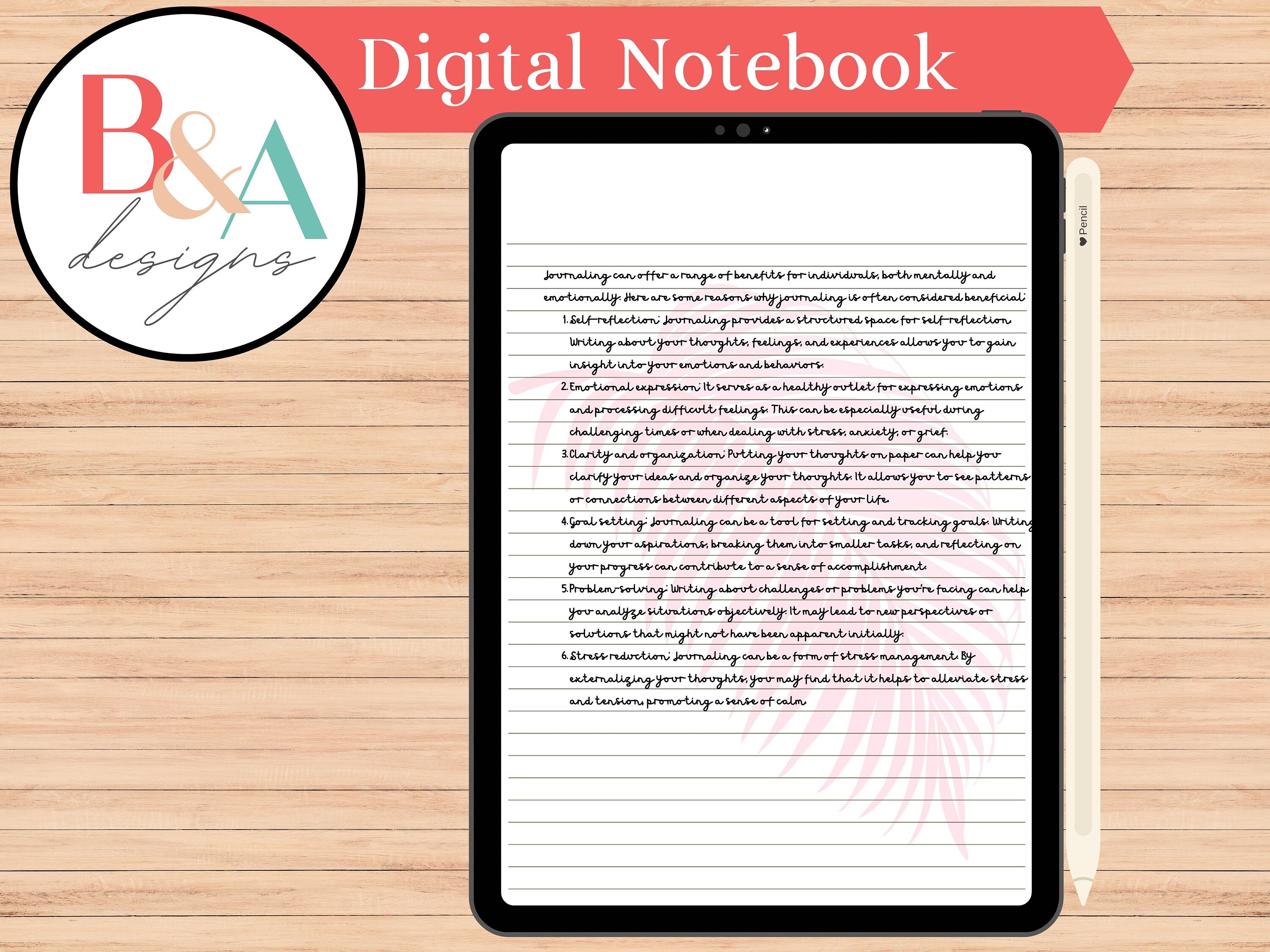 Neon Palms: Reading Journal Digital Journal Digital Notepad iPad ...