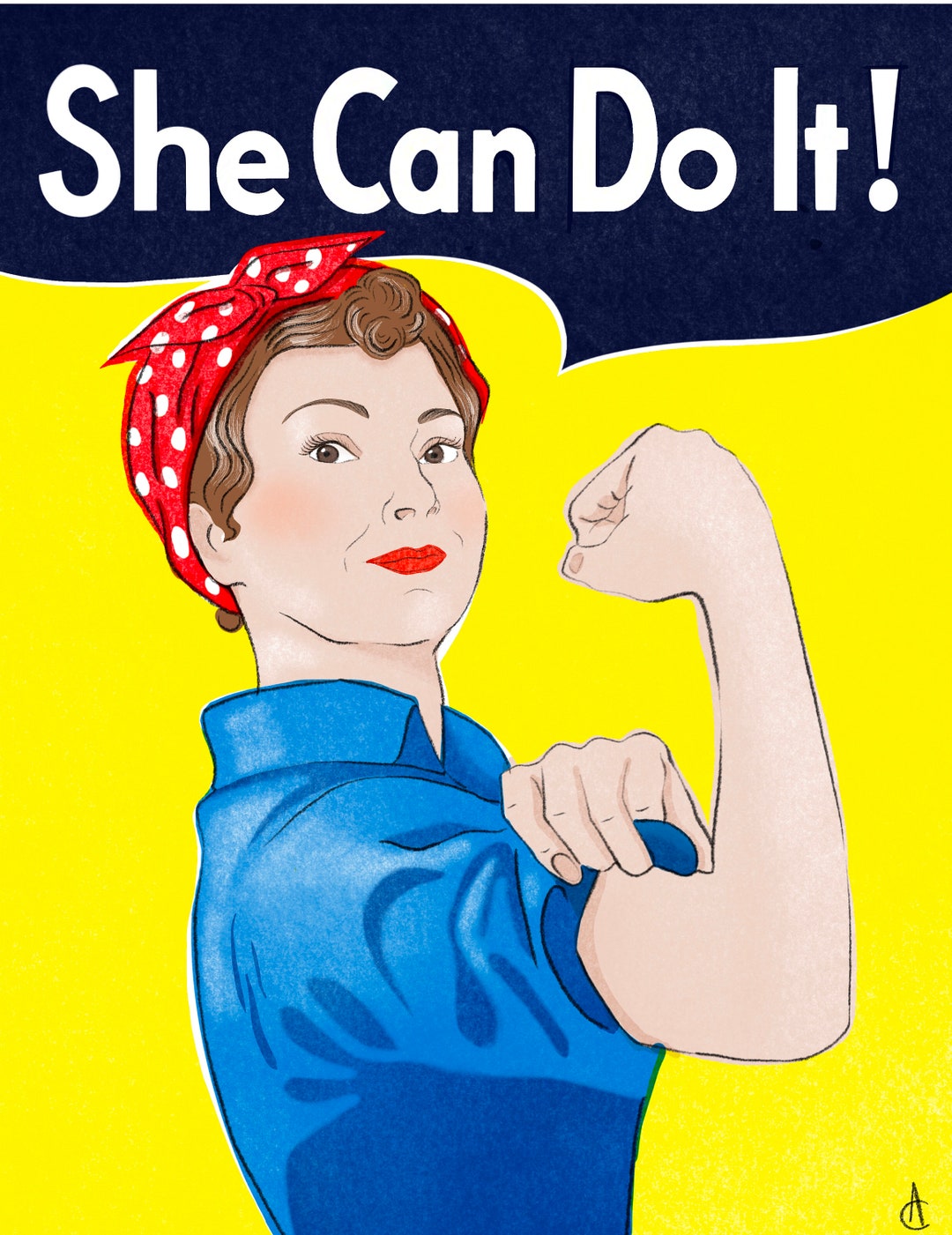 She Can Do It - Personalised Poster - Etsy