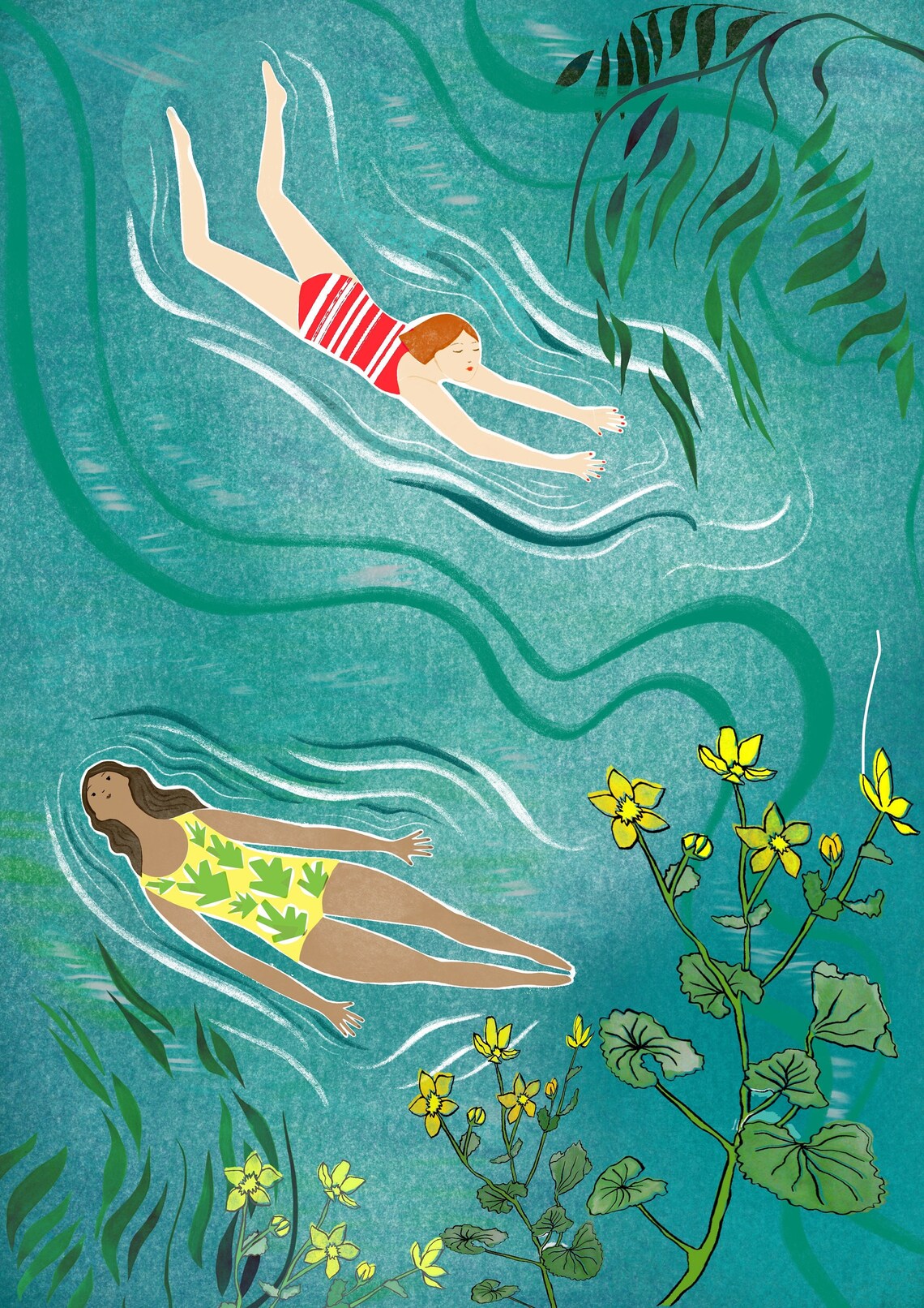 The Swimmers Print - Etsy