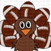 Turkey, Football Turkey, Hand Painted Football, Fall, Game Day Turkey ...