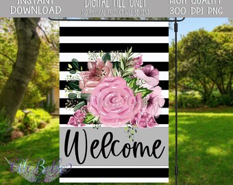 Garden flag svg | Etsy
