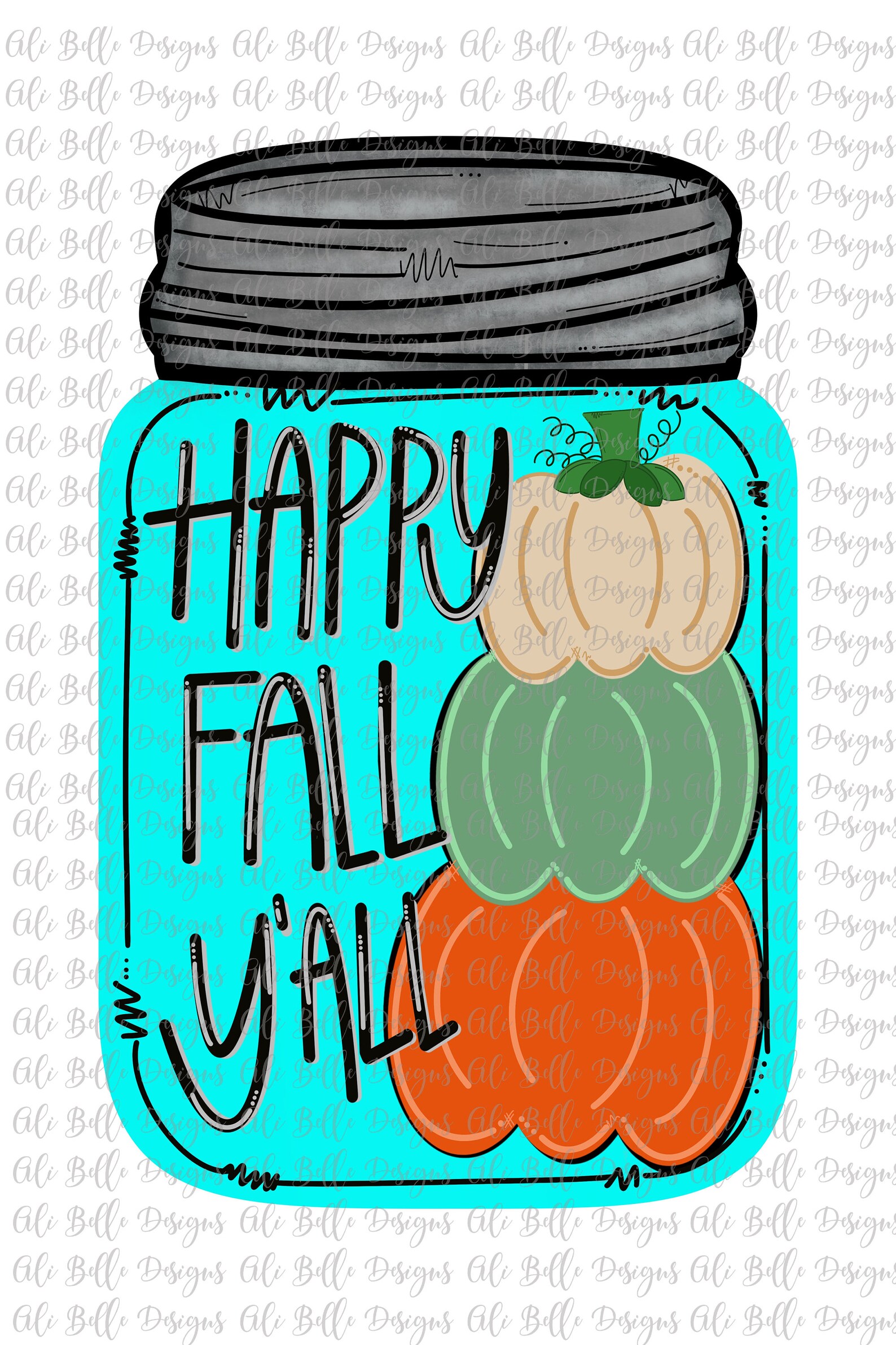 Mason Jar Template Pumpkin Pumkin Stack Mason Jar Fall - Etsy