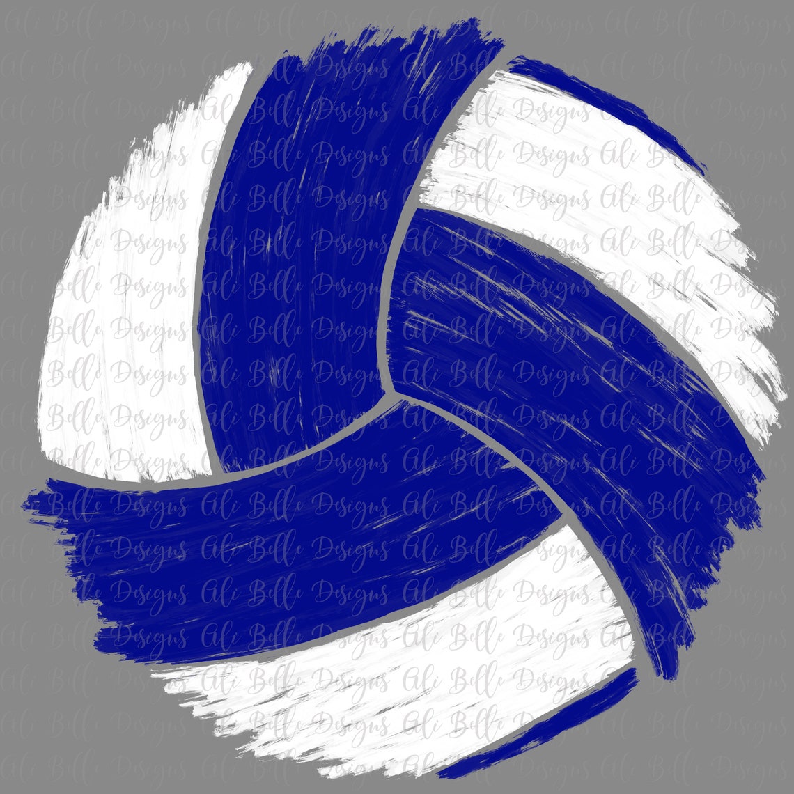 Volleyball Sublimation Design Download| Blue| White| Hand Drawn| Hand ...