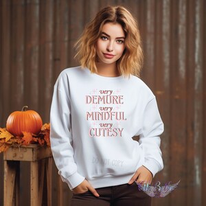 Very Demure Very Mindful Very Cutesy Typography Sublimation Design PNG ...