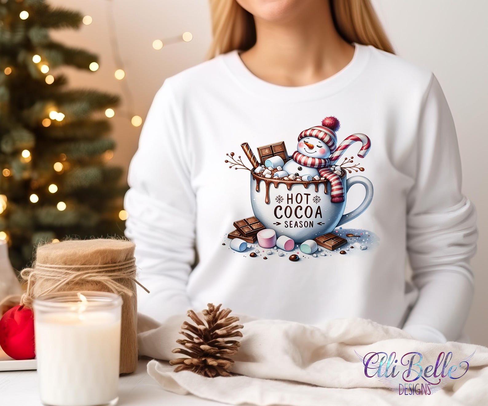 Snowman Hot Chocolate PNG, Hot Cocoa Season PNG, Sublimation Design ...
