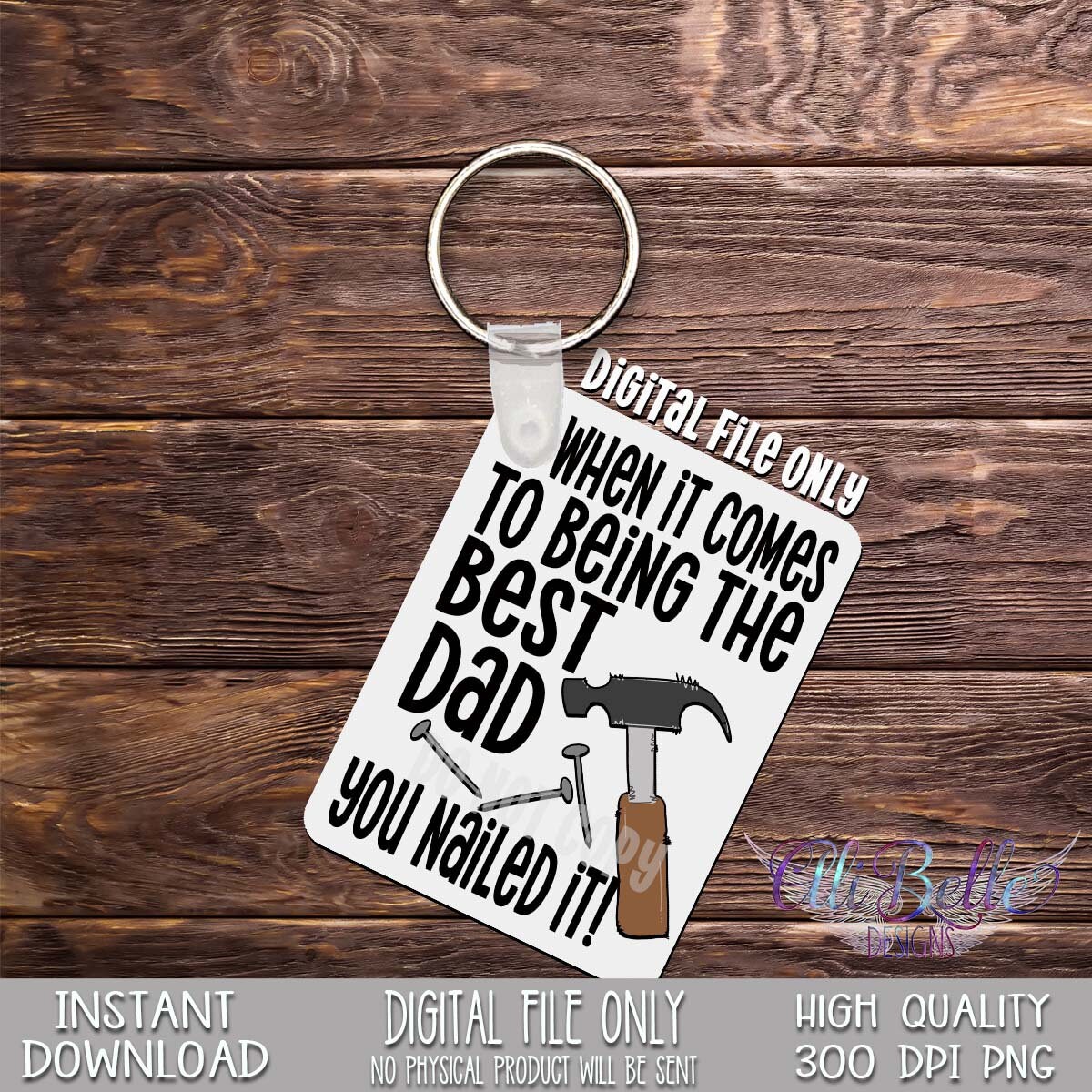 When It Comes to Being the BEST Dad You Nailed It Sublimation - Etsy