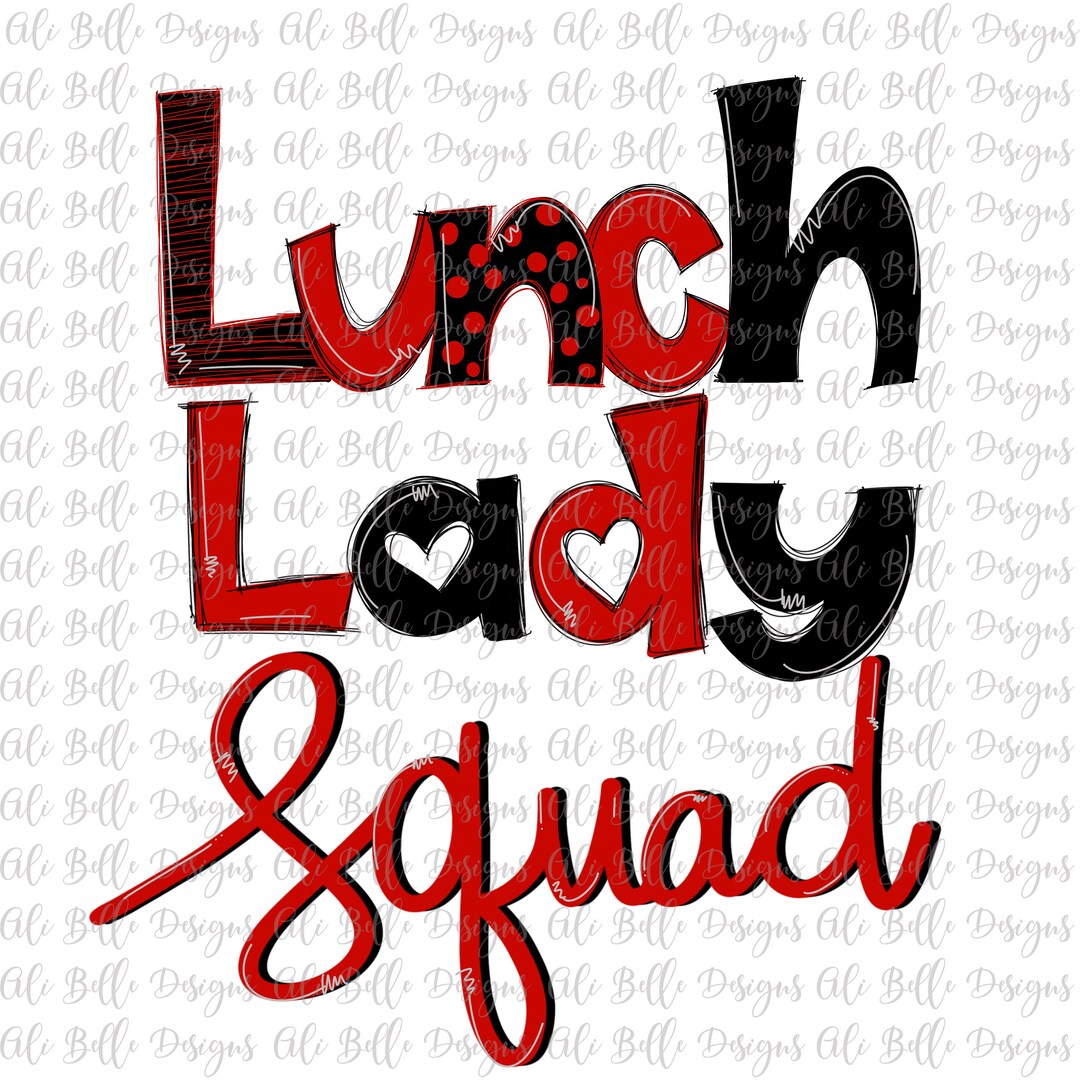 Lunch Lady, School Lunch, Cafeteria, School Cook, Back to School, Hand ...