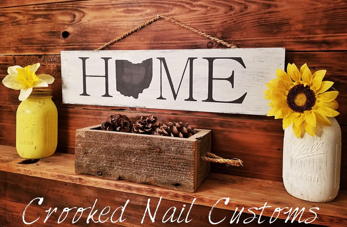 Ohio Farmhouse Farmhouse Signs Wooden Signs Rustic - Etsy