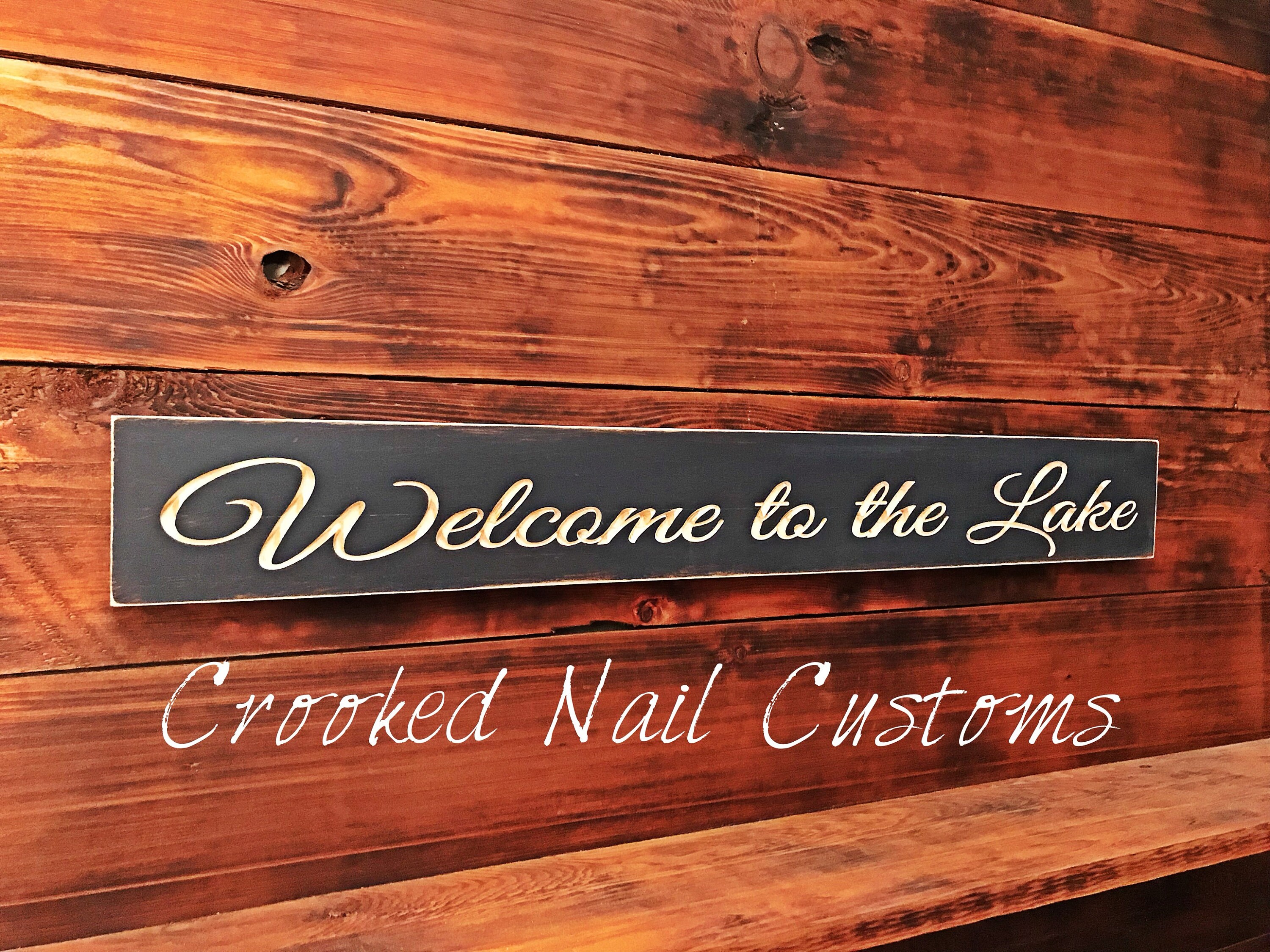 Welcome to the Lake Lake Signs Lake Life Beach Signs - Etsy