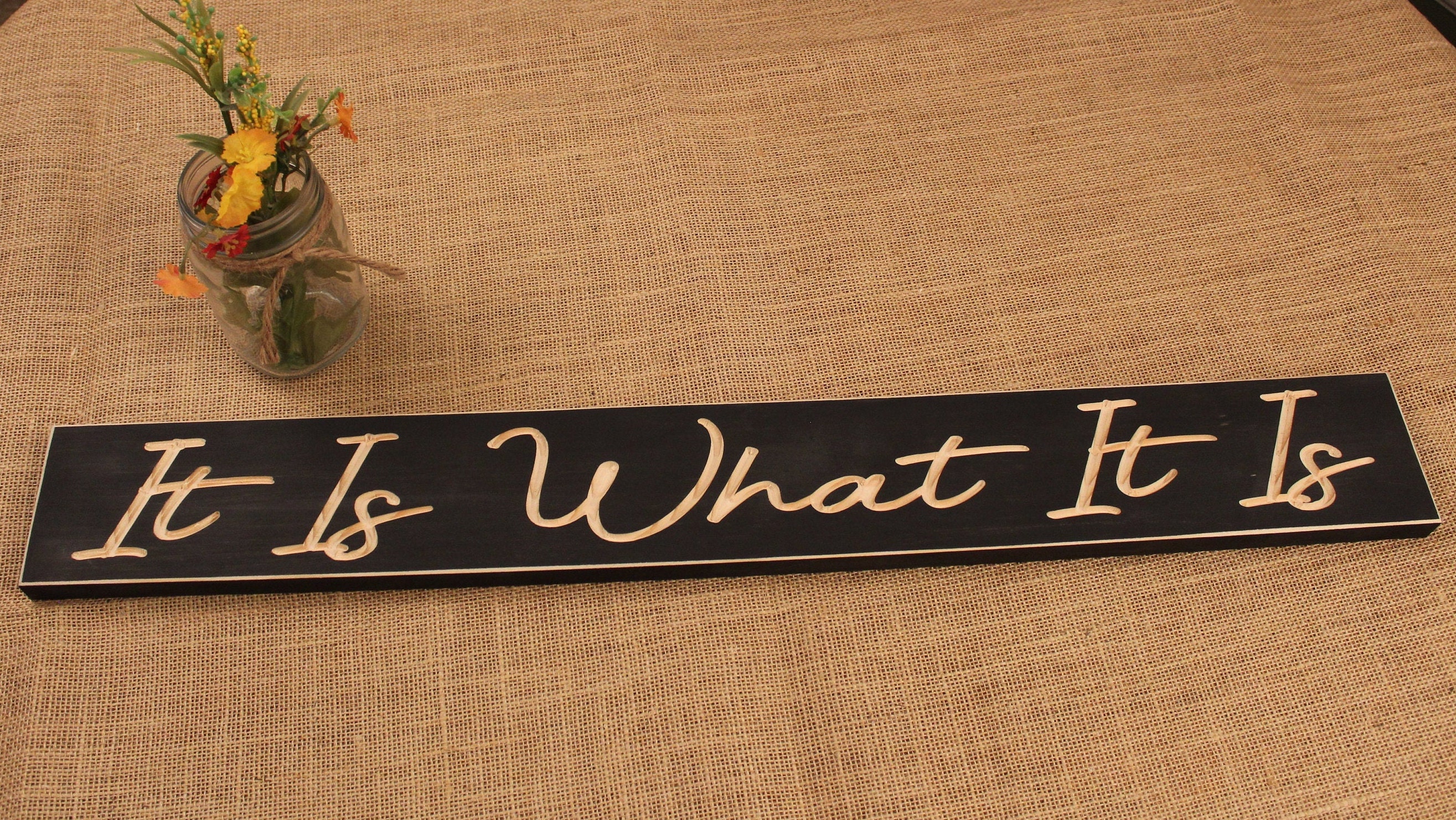 It is What It is Sign It is What is is Wooden Sign | Etsy
