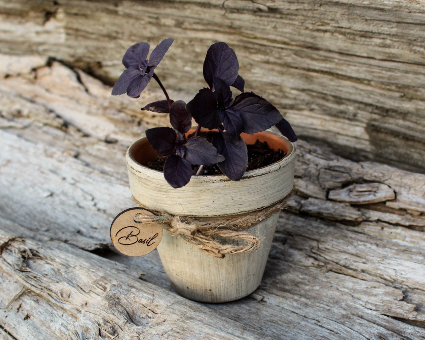 Herb Planter Herb Pots Custom Herb Box Herbs Barnwood - Etsy