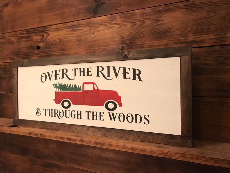 Over the River and Through the Woods Sign Christmas Signs - Etsy