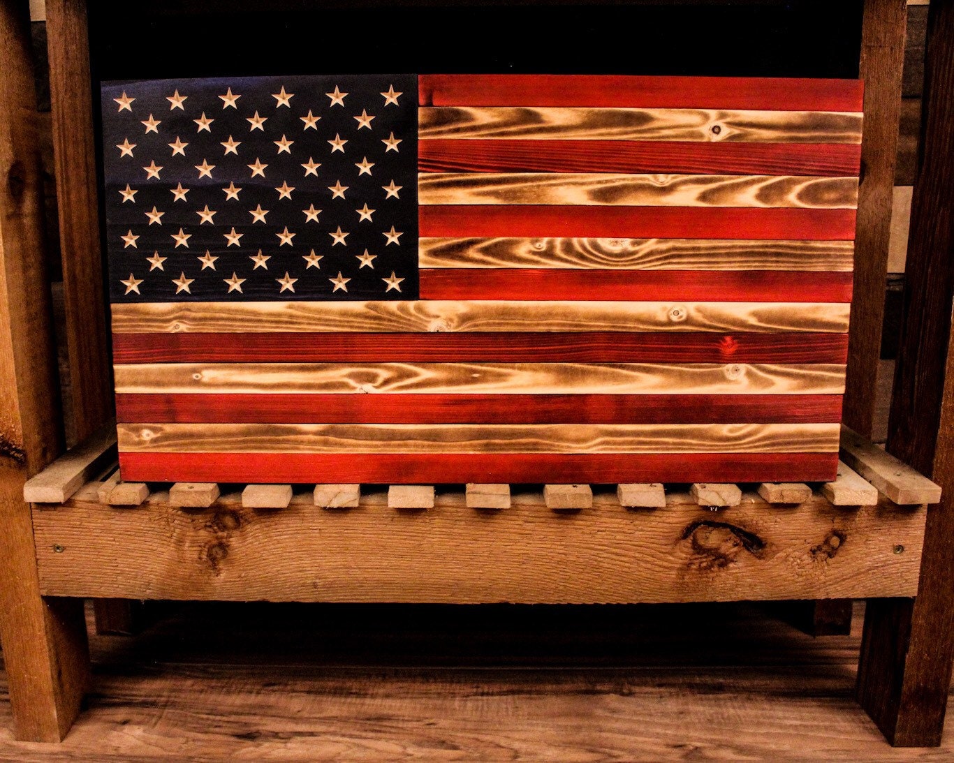 Rustic Wooden Flag Wooden Flag Wooden American Flag | Etsy