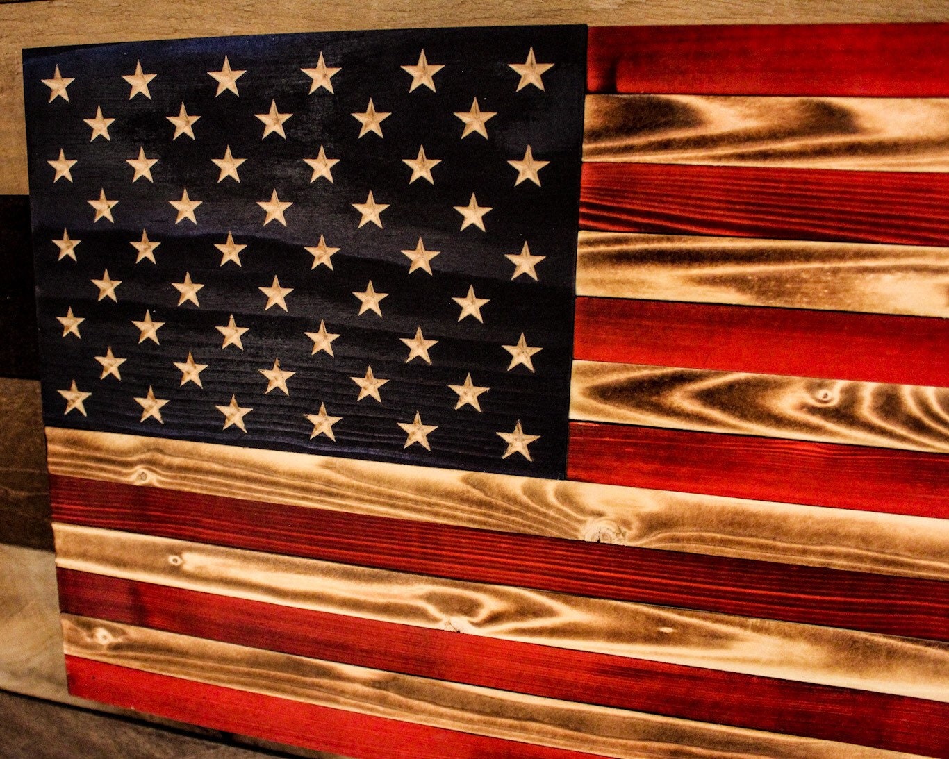 Rustic Wooden Flag Wooden Flag Wooden American Flag | Etsy