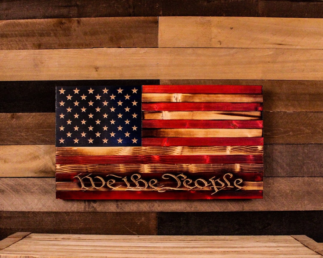 Rustic Flag Rustic Wooden Flag Wooden American Flag Wooden Flag Veteran ...