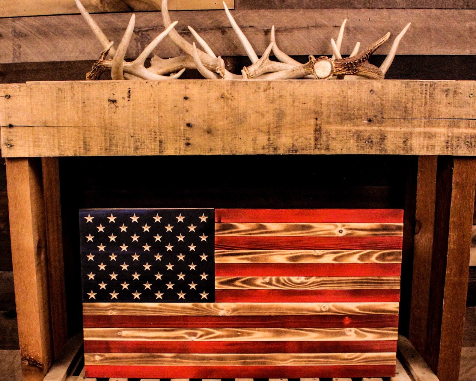 Rustic Wooden Flag Wooden Flag Wooden American Flag | Etsy