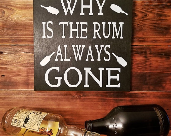 Funny Signs Wooden Signs Rum Alcohol Signs Bar Signs Pirate Beach Life ...