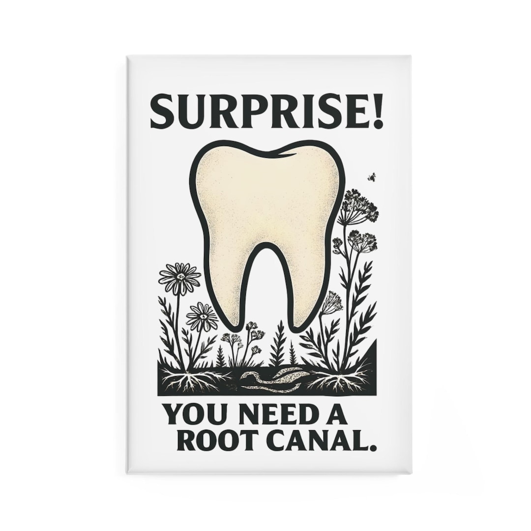 Humorous Dental Magnet, Tooth Design Magnet, Fun Office Decor, Gift for ...