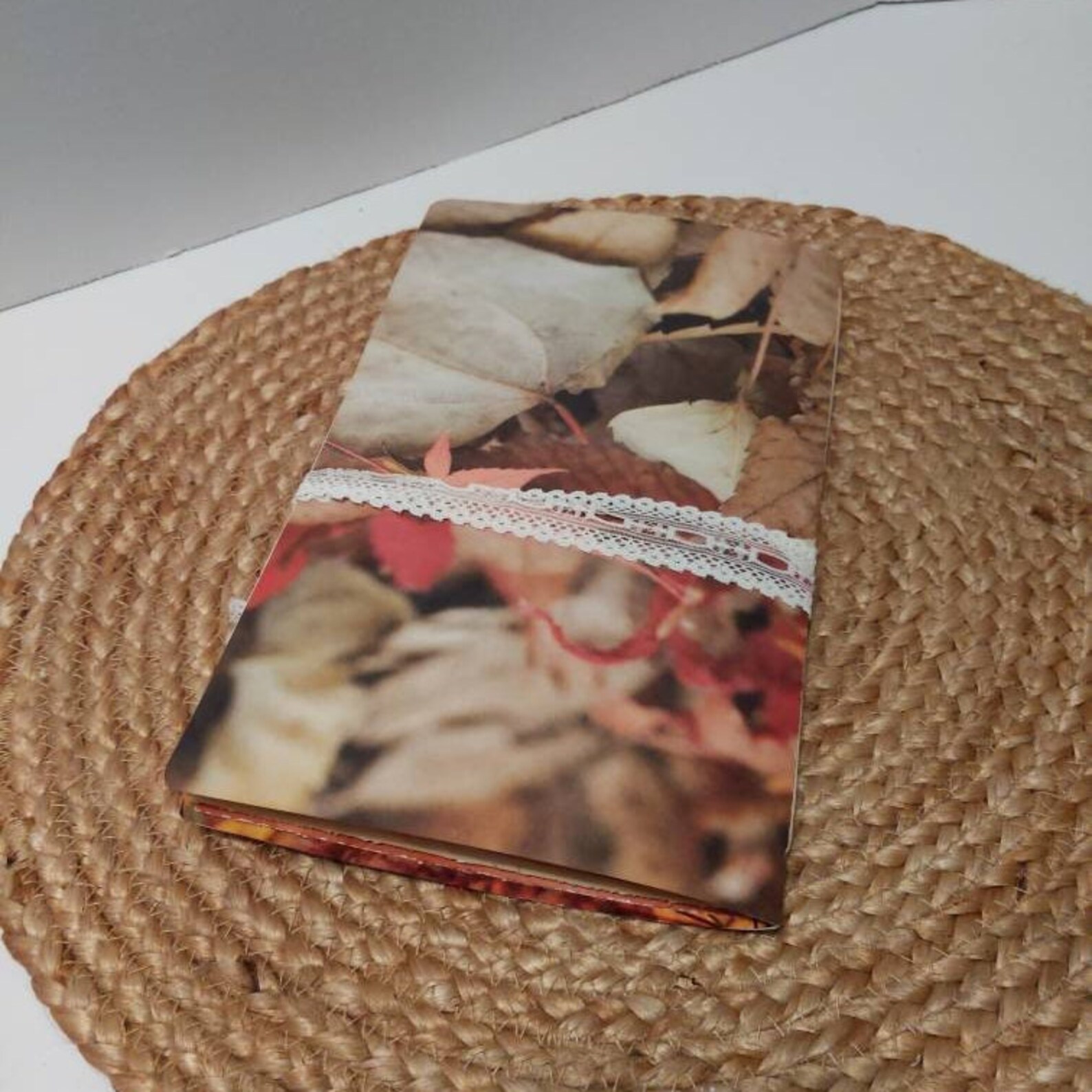 Fall Leaves Handmade Journal Travelers Journal - Etsy