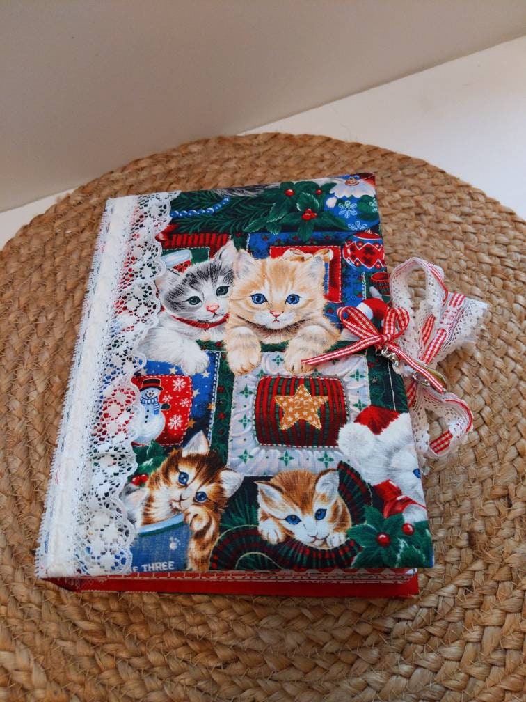 Cat Christmas Junk Journal - Etsy