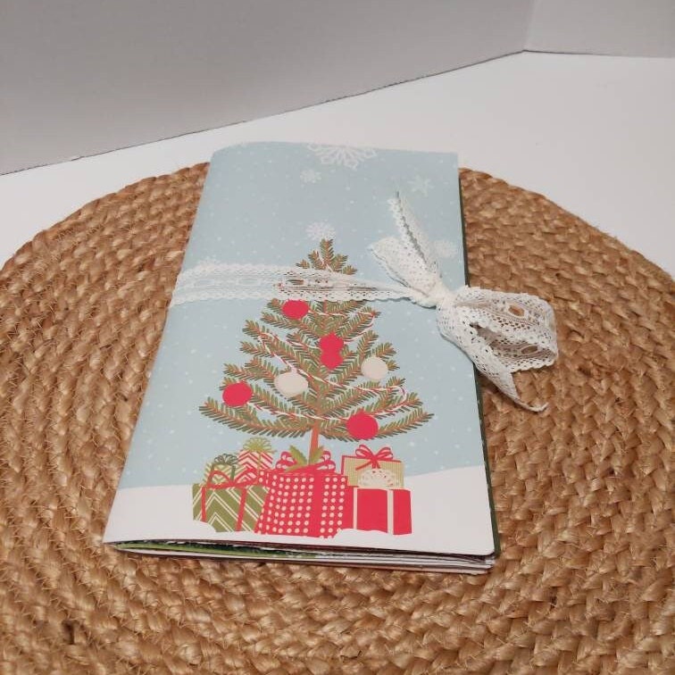 Christmas Tree Handmade Journal - Etsy