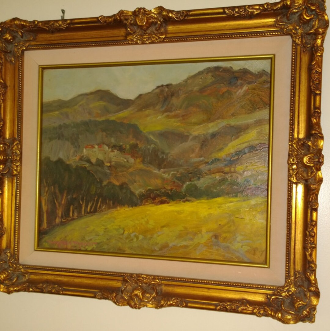 California Listed Artist Thorwald Probst Oil Painting on Board - Etsy