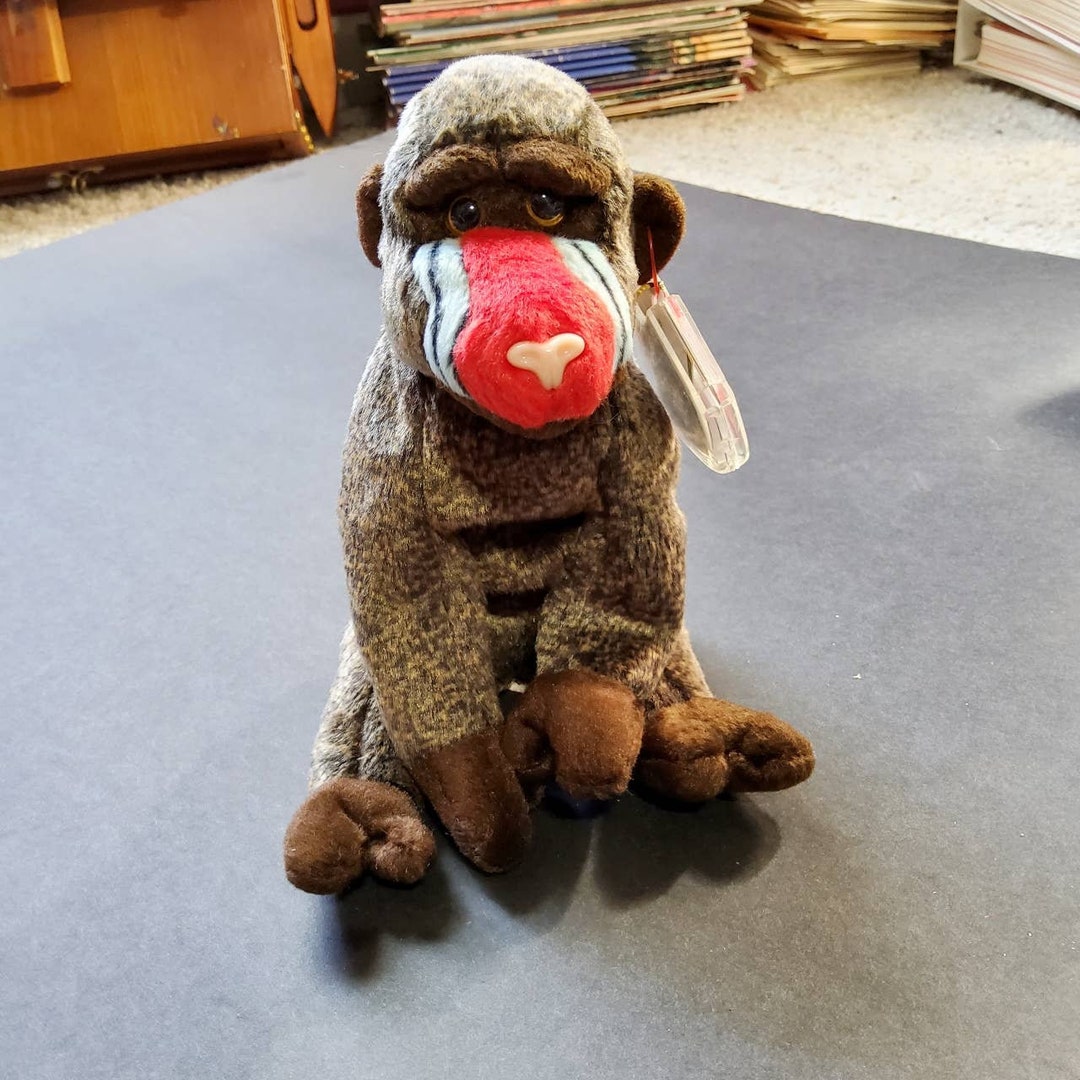 Beanie Baby Cheeks the Baboon 1999 Vintage Stuffed Animal - Etsy