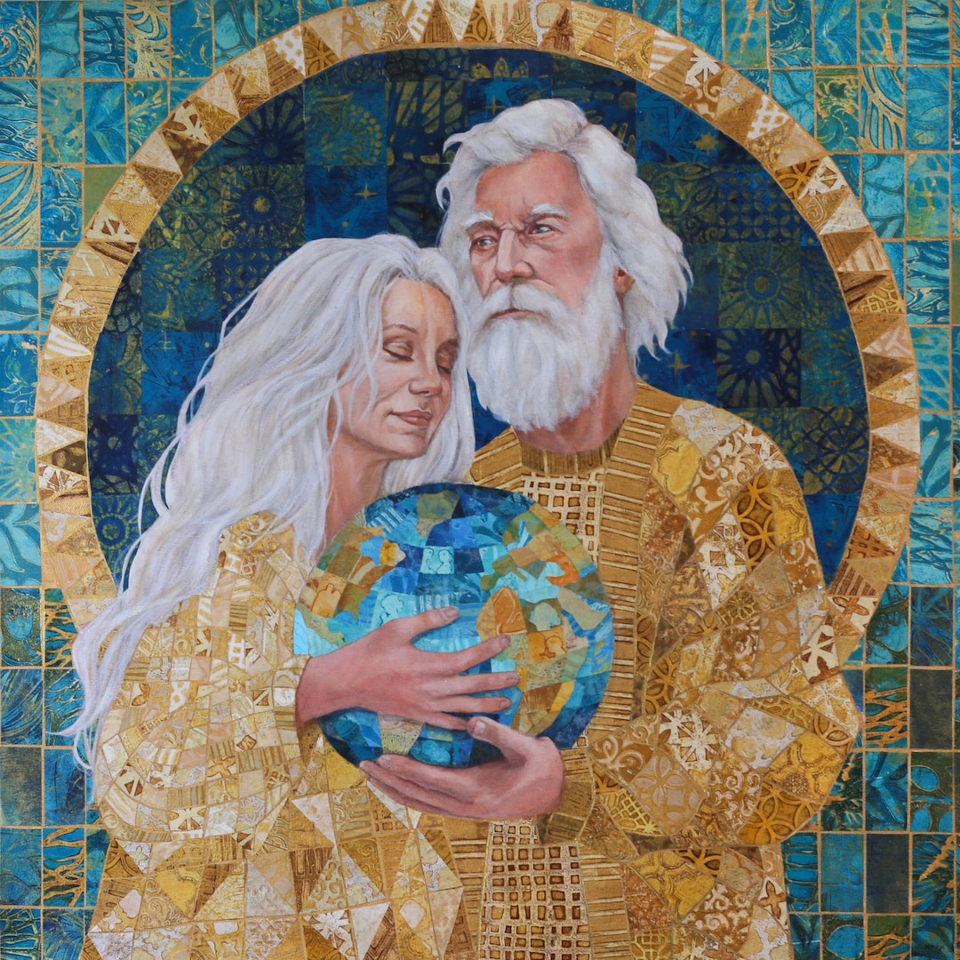 Heavenly Parents-fine Art Print, Heaven Art, God Art, Giclee Print ...