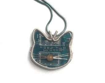 Computer Chip Necklace - Etsy